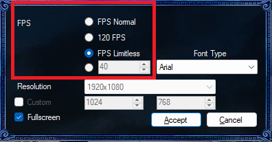 How to change your game Font, Resolution and FPS. | ZephyrConquer
